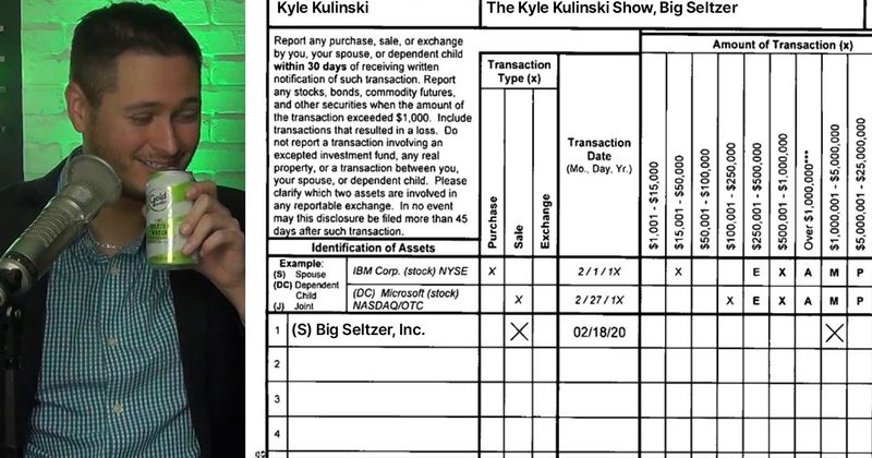 Records show Kyle Kulnski dumping Seltzer stock before blasting Seltzer ...